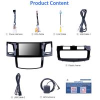 China AC 2008-2014 Hilux Android Auto Car Stereo 3D Screen With SWC DVR 4G WIFI for sale