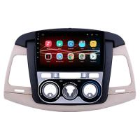 China Capacitive Screen Full Touch Screen 9 inch 2din Android 10 System Car radio For Toyota Innova 2007-2011 Manual AC Car Pl for sale