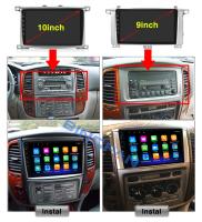 China Android 10 Capacitive Screen Full IPS Touch Screen Car radio For Toyota Land Cruiser LC 100 VXR 2002-2007 2Din GPS Navig for sale
