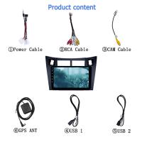 China 9 Inch 2 din GPS Navigation System Touch Screen Android Video Car Radio for Toyota Yaris 2005-2011 Car DVD player for sale