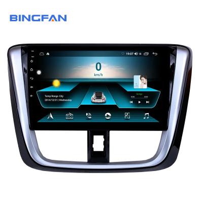China Car Dvd Player Wifi 10 Inch 2 din IPS Android 10 Car Stereo For Toyota Vios Yaris 2014 2015 2016 2017 for sale