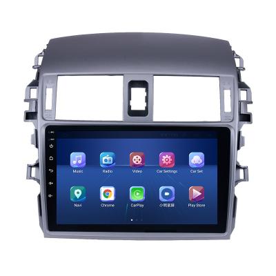 China Android 10.0 8 core car DVD player touch screen 4+32g multimedia gps navigation car radio for Toyota Corolla 2007-2013 for sale