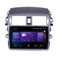 China Android 10.0 8 core car DVD player touch screen 4+32g multimedia gps navigation car radio for Toyota Corolla 2007-2013 for sale