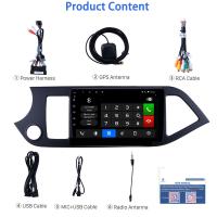 China 2 din 9 inch Car DVD player 4+64 GB Multimedia Video GPS Navigation Vehicle MP5 Player for Kia Picanto Morning 2011-2014 for sale