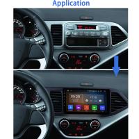 China 2 din 9 inch Car DVD player 4+64 GB Multimedia Video GPS Navigation Vehicle MP5 Player for Kia Picanto Morning 2011-2014 for sale