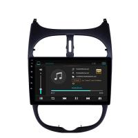 China 9 inch IPS Screen 4G Car Radio for Peugeot 206 2000-2016 RAM 2GB ROM 32GB Auto Stereo DSP System for sale