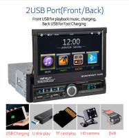 China USB MP3 MMC WMA Car MP5 Player 1 Din Car Radio Autoradio Car Stereo for sale