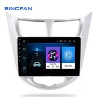 China CE Hyundai Touch Screen Radio 2.5D IPS 10 Inch For Hyundai Accent Verna Solaris for sale