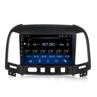 China 9 Inch 4 Core Android 10.0 1GB RAM 32GB ROM For HYUNDAI SANTA FE 2005-2012 Car Stereo Radio Player for sale