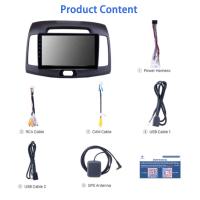 China Double Din Nine Inch Android 10 Quad Core WIFI Touch Screen Multimedia For Hyundai Elantra 2007-2011 Car Radio for sale