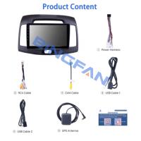 China 9 Inch 1+16GB 4 Core WIFI BT FM Mirror Link Car Stereo For Hyundai Elantra 2007-2011 Car Navigation for sale