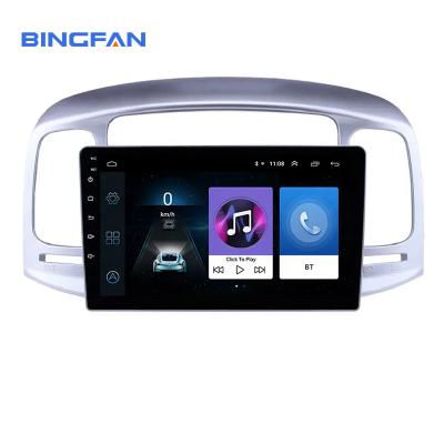 China Touch Screen Android 10 Car Stereo 9 Inch For Hyundai Accent 2006-2011 for sale