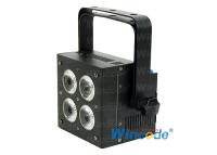 China 4×18W RGBWA+UV 6 in 1 LED Par Light, LED Flat Par Light, LED Uplight For Wedding Dj Events for sale