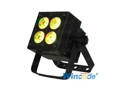 China 4×10W RGBL 4 in 1 LED Par Light, LED Flat Par Light, LED Uplight For Wedding Dj Events for sale