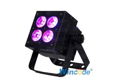 China 4×18W RGBLWA+UV 7 in 1 LED Par Light, LED Flat Par Light, LED Uplight For Wedding Dj Events for sale
