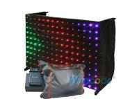 China SMD RGB P20 Flexible LED Curtain Image Effects DMX512 Shapes Star Curtains for sale