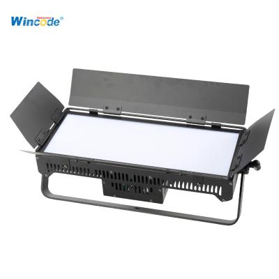 China Professional 150W 100W Studio LED Panel Light High CRI 95 RDM DMX512 w/Barn Doors for sale