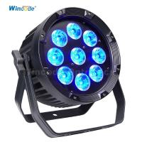 China Professional Wireless LED Par Light With 15-45° Lens Options  9x18W RGBWA+UV 2.4G Transceiver for sale