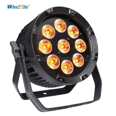 China Portable 12000mAh Lithium Battery LED Stage Up Light Touch Screen 16bit Dimming WiFi / DMX / RDM for sale