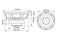 China 25mm HF Throat  2.5'' Voice Coil 97dB Coaxial PA Speaker for sale