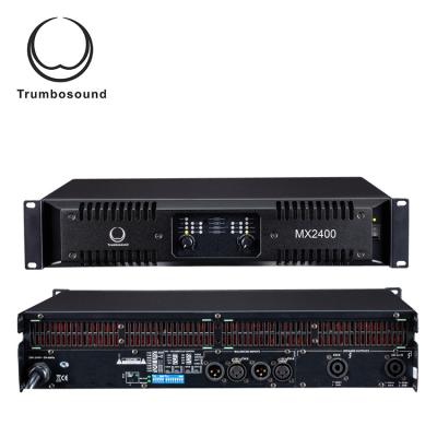 China Digital amplifier professional power amplifier 2 channel amplifier 2x2400W , MX2400 for sale