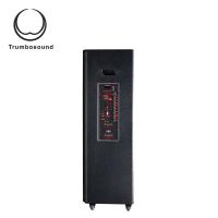 China 15 Inch Multifunction Mobile Speaker With Wheels Guitar Trolley Loudspeaker for sale