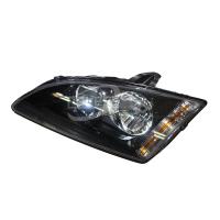 China POKESS Auto Parts 5M5113W030AB 5M5113W030AE  Black Left Headlight for Ford Focus 2005-2008 for sale
