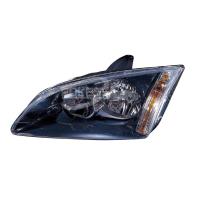 China POKESS Auto Parts 5M5113W030AB 5M5113W030AE  Black Left Headlight for Ford Focus 2005-2008 for sale