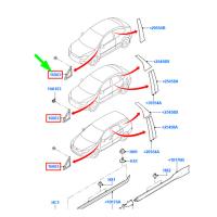 China 4M51A16004AD 4M51A16004AG CM55A16004AA 4M51A16004AE 4M51A16004AF Rear View Mirror Triangle Trim for Ford Focus 05-13 for sale