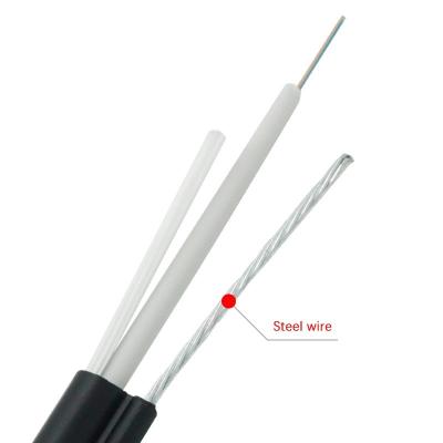 China GJYXC8H Outdoor Fiber Optic Cable 8 FRP Strength G.652D LSZH 12 Core Single Mode for sale