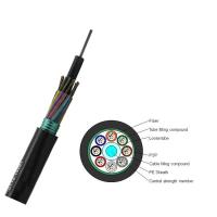 China 96 Core G652D Fiber Optic Cable Cord With PE Sheath Steel Wire GYTS for sale