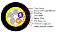 China 6 Core Single Mode Fiber Optic Cable Outdoor Overhead Aerial Dielectric Adss for sale