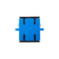 China SC UPC Fiber Optic Adapter Single Mode Duplex Blue Color PC Material for sale