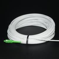 China White Color FTTH Optical Drop Cable With SC FC Connector OEM ODM for sale