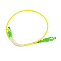 China Customized 1m SC LC Fiber Patch Cord Cable With 90 Degree Angle Boot for sale