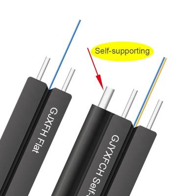 China 1 core 2 cores 4core 12core gjyxch gjyxfch gjxh g657a1 g657a2 g652d ftth indoor outdoor fiber optic drop cable for sale