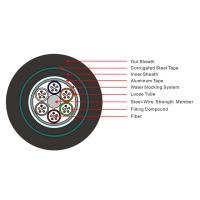 China Double jacket Direct buried GYTA53 type Outdoor Fiber Optic Cable for sale