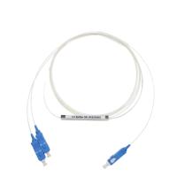 China G657A1 FTTH 1x2 Fiber Optic Splitter , Mini PLC Splitter SC APC 0.9mm for sale