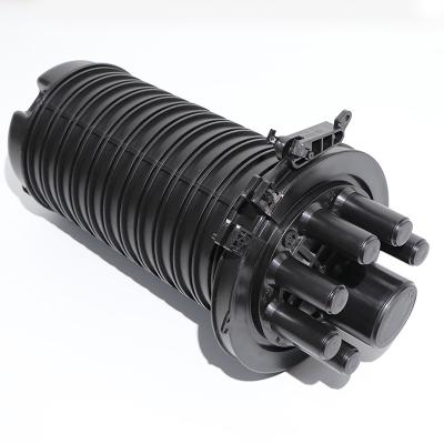 China IP68 Fiber Optic Splice Closure , Joint Closure 144 Core With Vertical Dome Type for sale