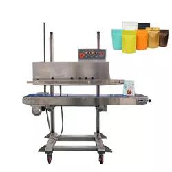China Plastic Film Bag Zipper Bag Pouch Heat Sealing Machine With Nitrogen Filling for sale