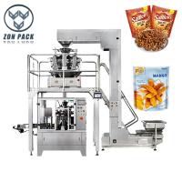 China Potato Chips Puffed Food Onion Rings Zipper Bag Packing Machine 30g 50g 100g for sale