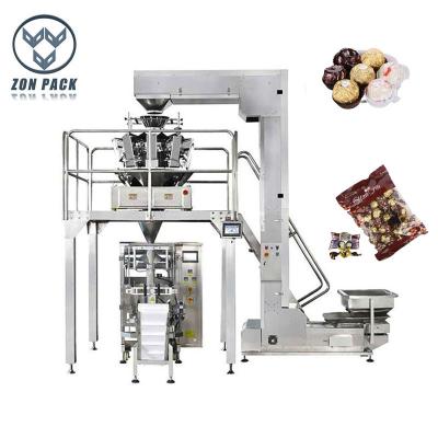 China Chocolate Bean Gummy Bear Pillow Bag Packing Machine 55bags/Min for sale