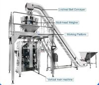 China Fully Automatic Multihead Weigher Back Seal Packing For Crackers Chip for sale