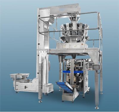 China Fully Automatic Multihead Weigher Back Seal Packing For Crackers Chip for sale
