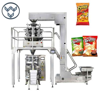 China Chips Puffed Food Punch Hole Bag Packaging Machine Automatic 50g 100g for sale