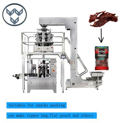 China Biltong Dried Meat Zipper Bag Packaging Machine OEM for sale