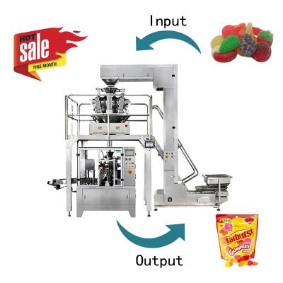 China Premade Bag Rotary Packing Machine For Snacks Candy Chocolaye for sale