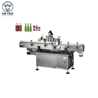 China Automatic Sticker Printing Machine Vertical Round Bottle Fixed Point for sale