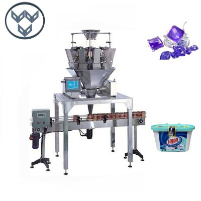 China Laundry Pods Counting Can Box Filling Packaging Machine Automatically for sale