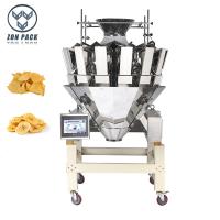 China Automatic 10 Head Combination Multihead Weigher Sheet Food Weight Packing Machine for sale